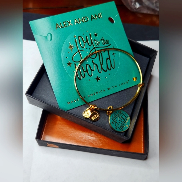 Alex and Ani | Jewelry | Alex And Ani Joy To The World Shiny Gold ...